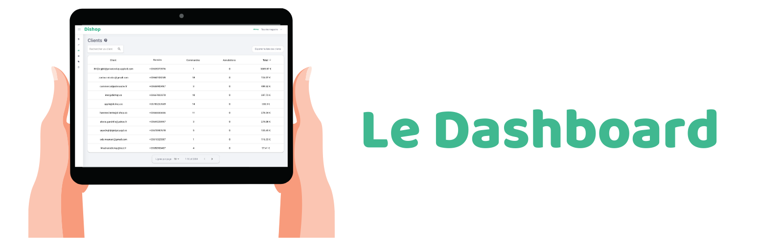 Les Nouveautés - Dashboard | Dishop